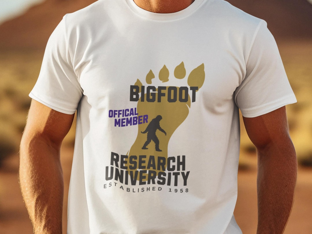 Bigfoot Research University T-shirt, Sasquatch Tee, Cryptid Shirt, Yeti ...