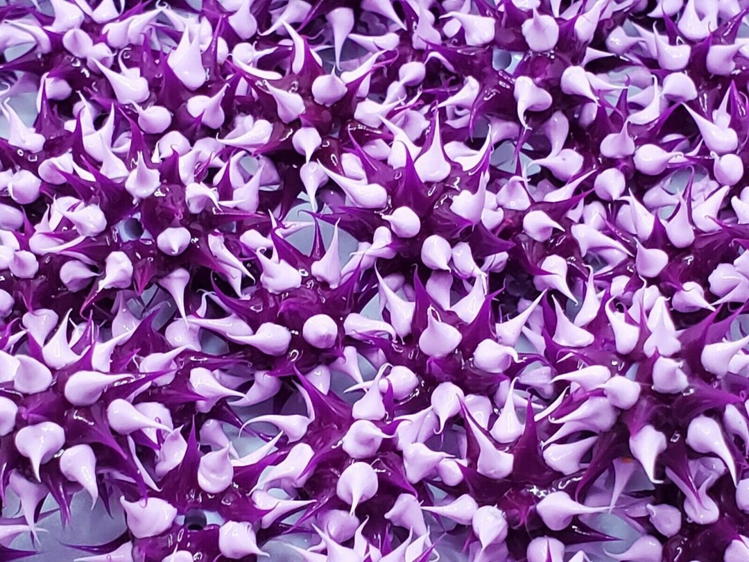 8mm Dark Purple & Light Purple Rubber Spike Beads - Set of 10 - Etsy