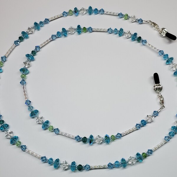 Blue Crystal Chain - Etsy