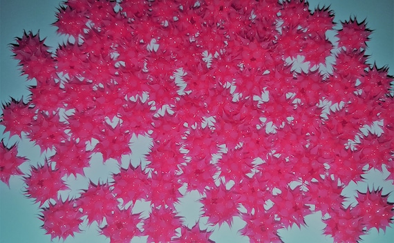 8mm Pink & Light Pink Rubber Spike Beads Set of 10 | Etsy
