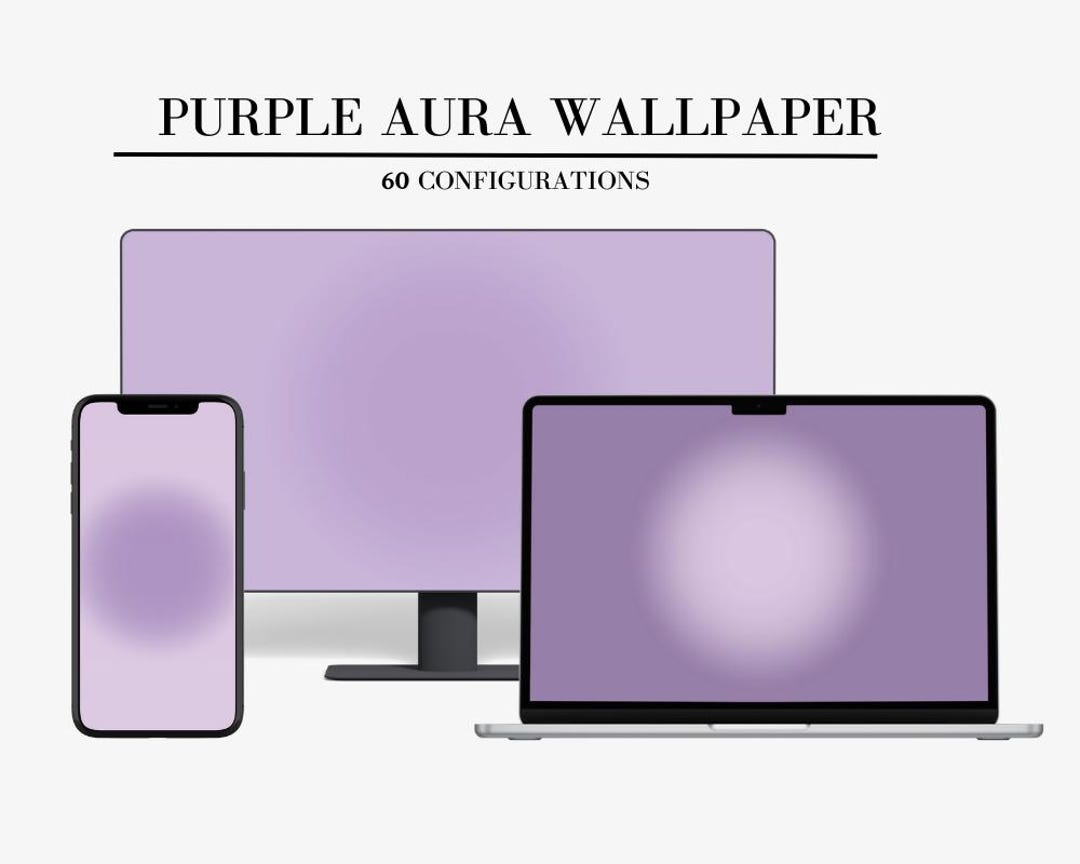60 Purple Aura Wallpaper Bundle – Aesthetic Wallpapers for Macbook ...