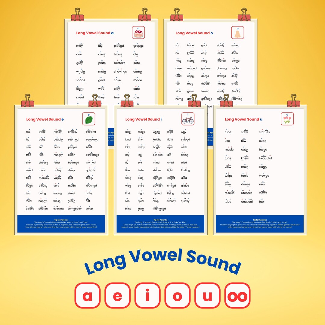 Long Vowel a Worksheet for Kindergarten - Etsy