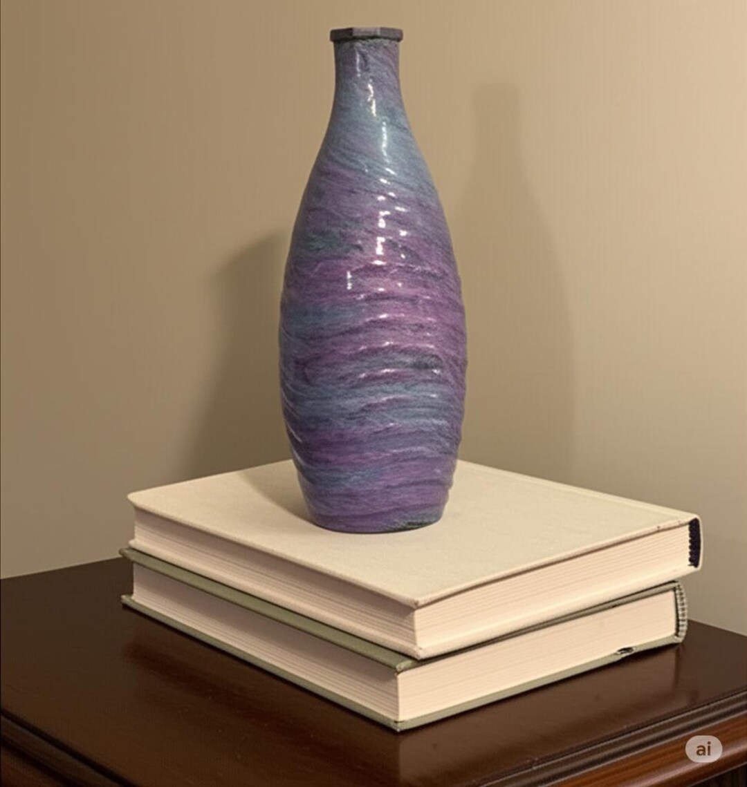 Striking Purple and Teal Vase-mystic River - Etsy