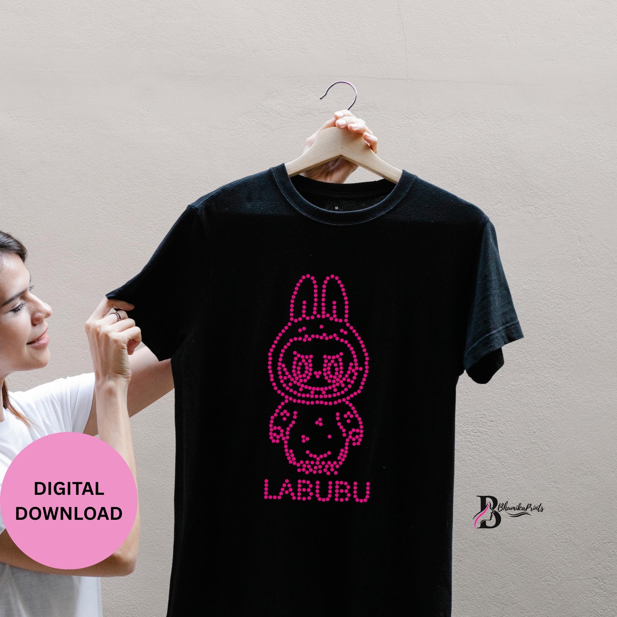 Rhinestone Bunny Logo T-shirt LABUBU Collection | Streetwear Fashion ...