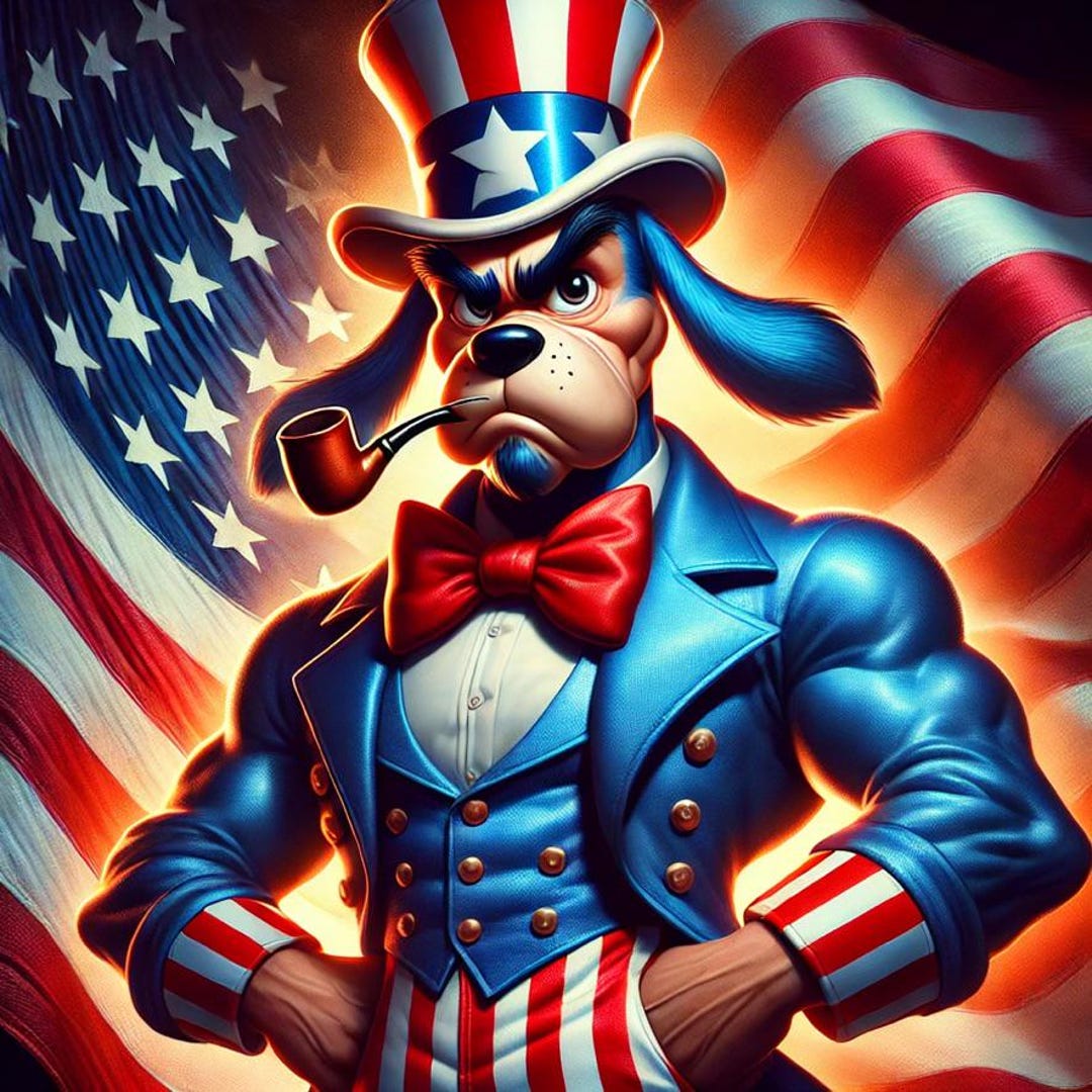 Poster Patriotic Uncle Sam Dog Poster – 4th of July USA Wall Art ...