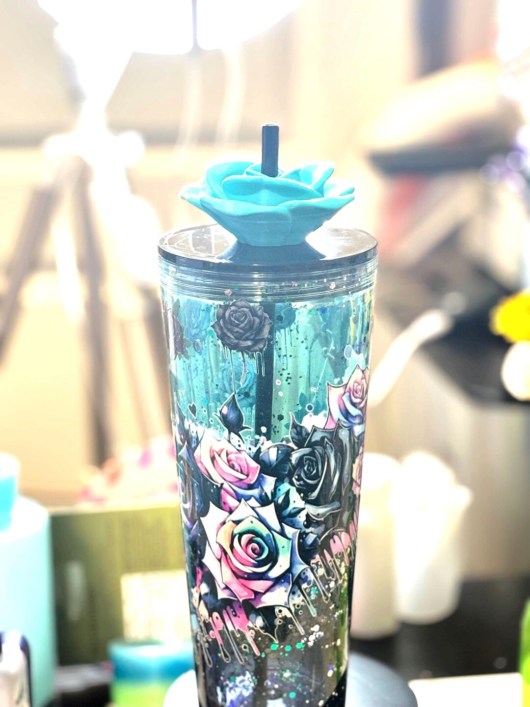 24oz Rose Lava Tumbler Cup - Etsy