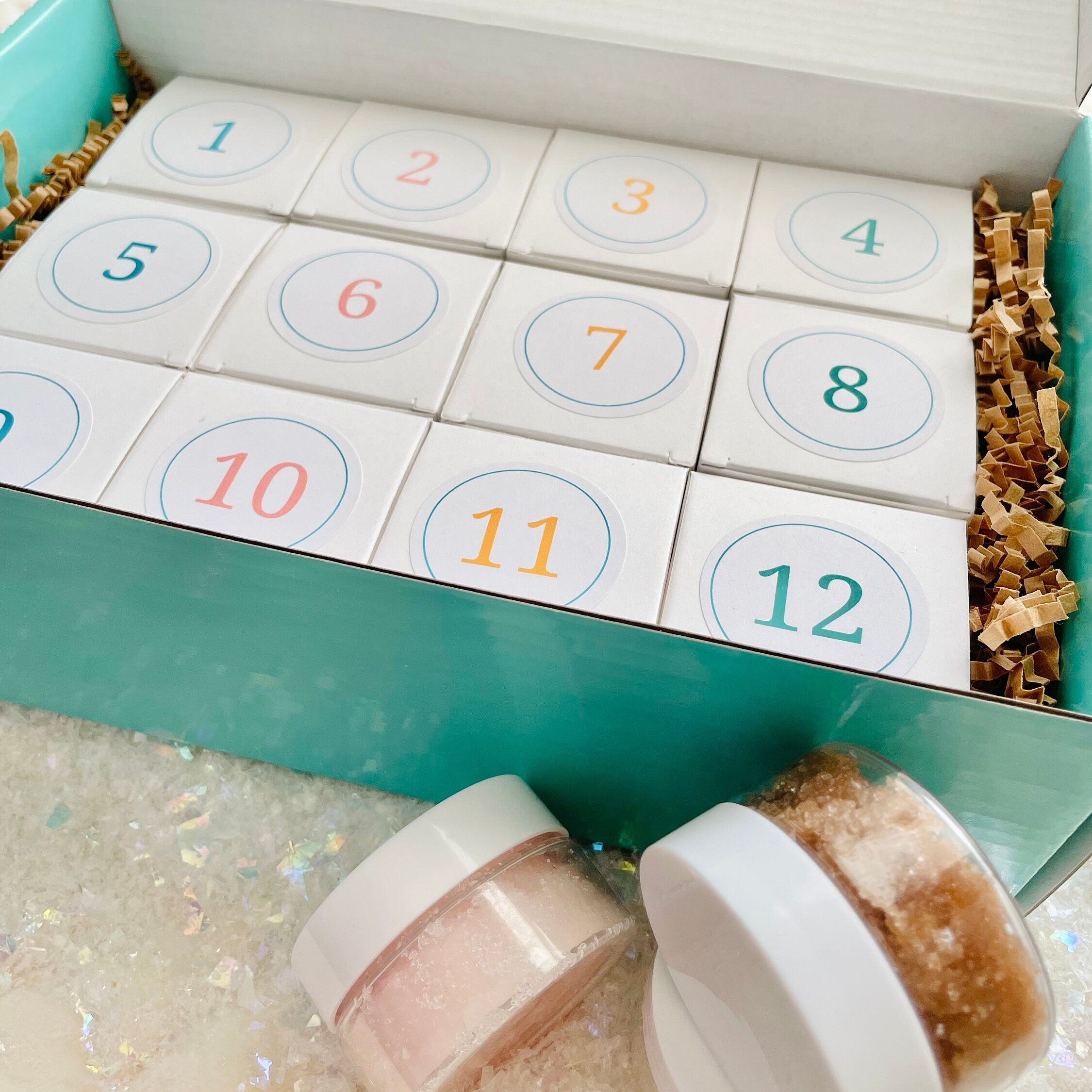 Skincare 12 Day Advent Box, Countdown to Christmas, Bath and Body ...