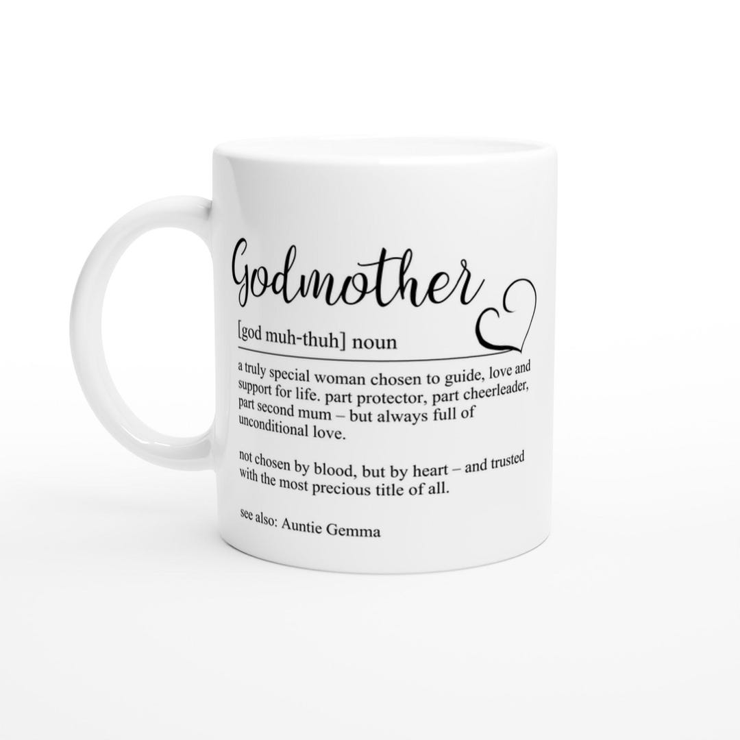 Godmother Definition Mug – Personalised Godparent Gift, Thank You ...