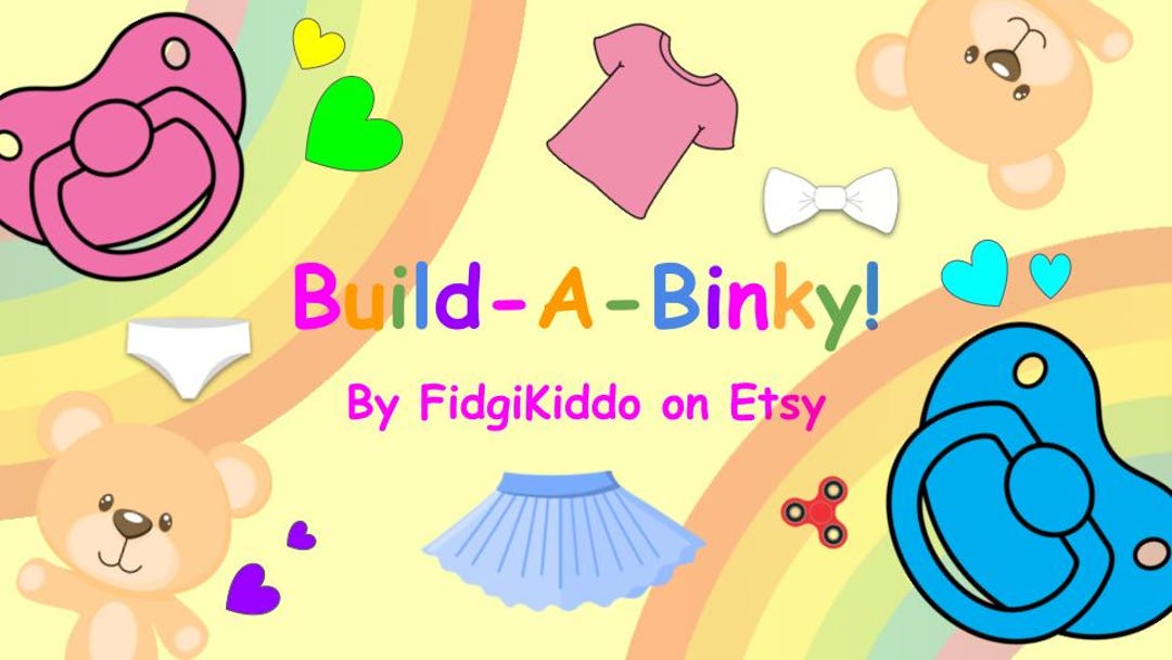 Build-a-binky Order Form - Coloring Page Version (download) - Etsy