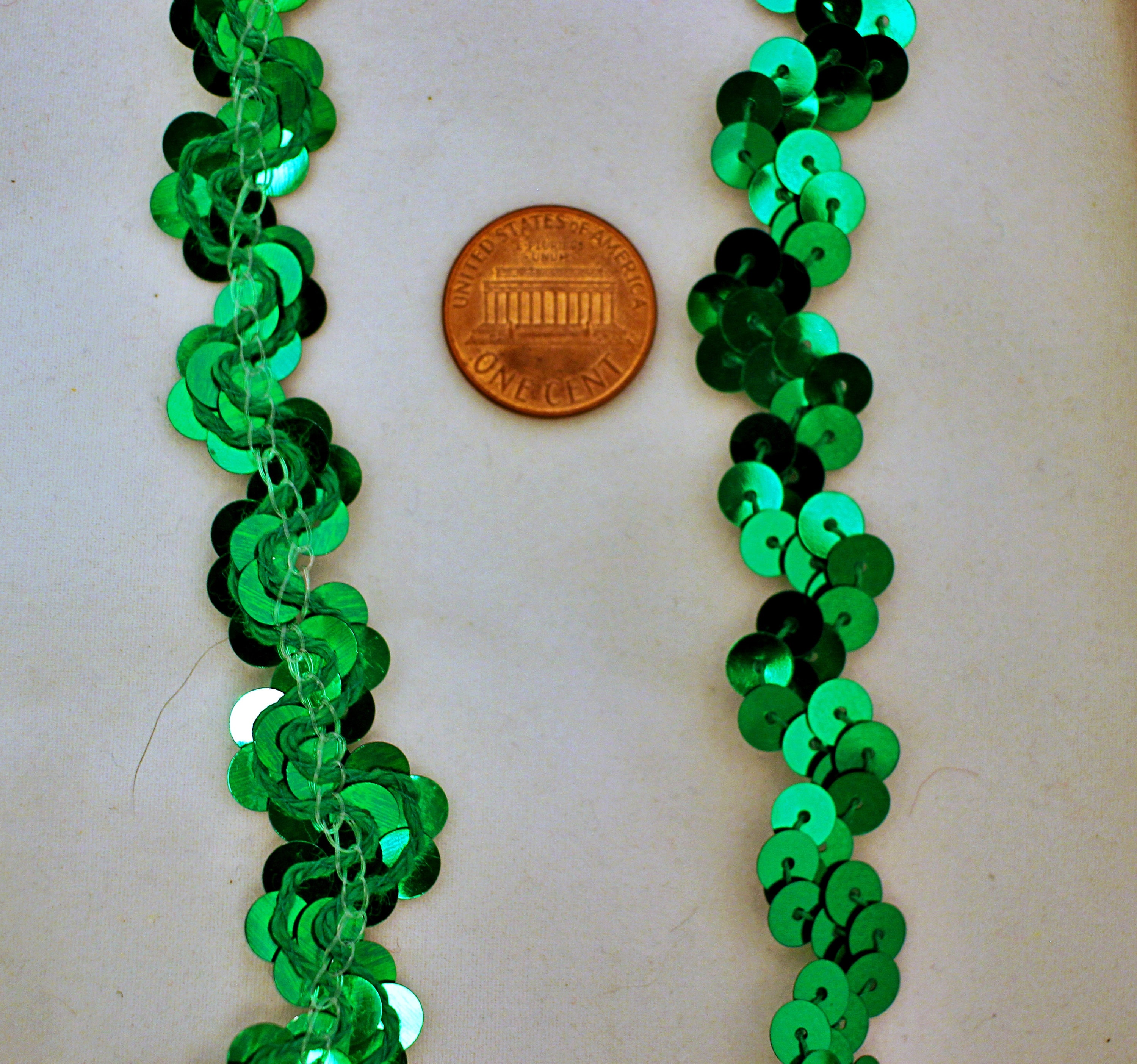 Emerald Green Sequin Stretch Ric Rac Trim 2 Yards 5/8 Wide - Etsy