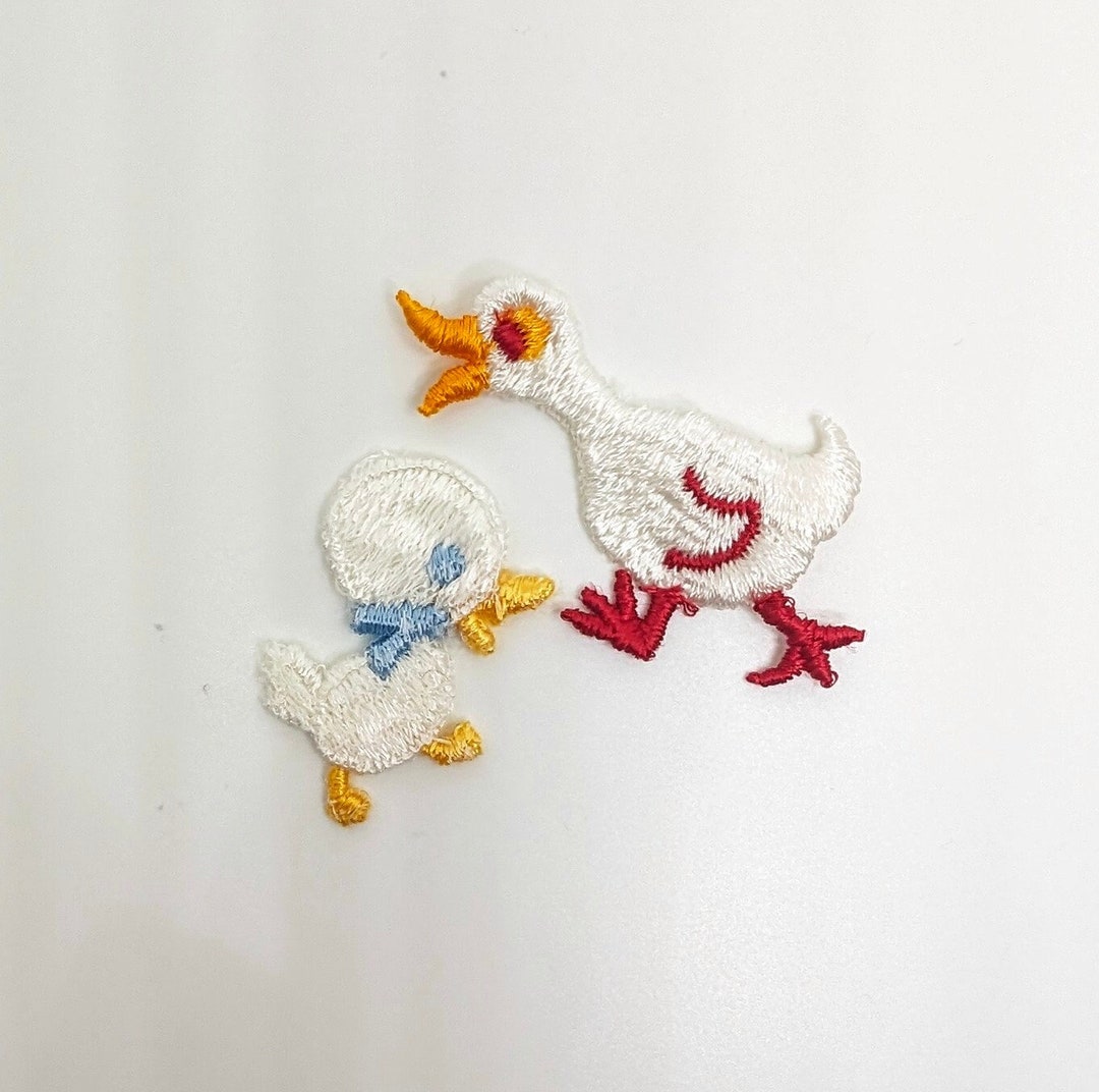 Embroidered Duck or Baby Duck Applique by Wrights - Sew on Patch - Etsy