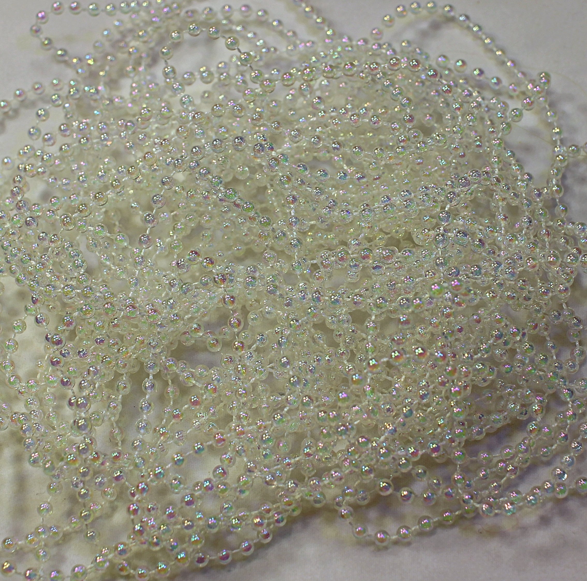 3mm Clear Iridescent Fused Beaded Trim 6 Yards - Etsy