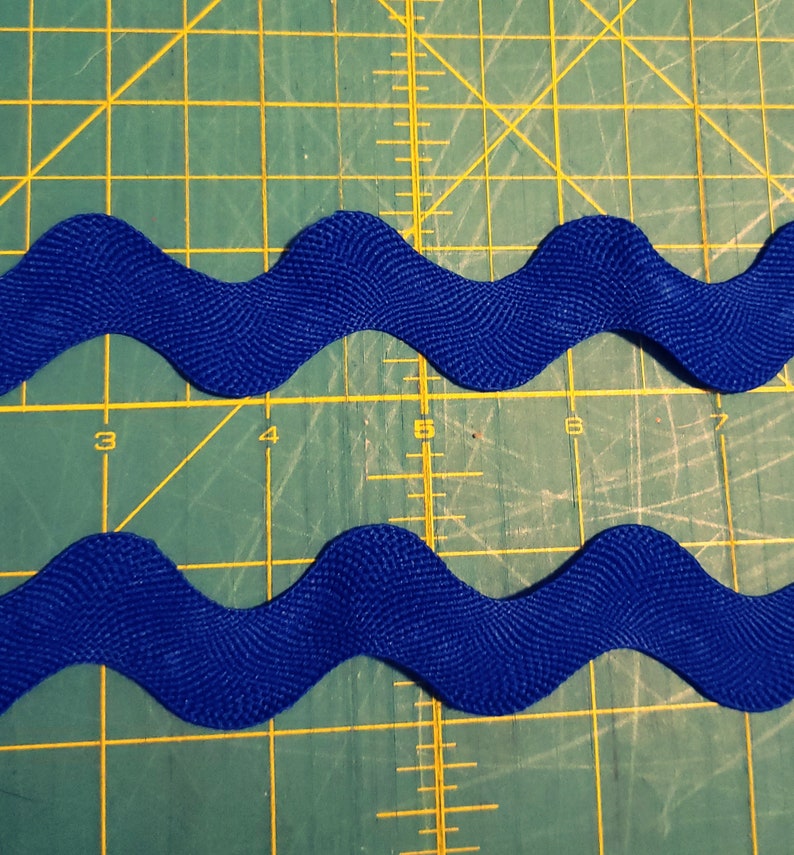 Yale Blue Jumbo Rick Rack 1 1/4 Inch Wide by the Yard - Etsy