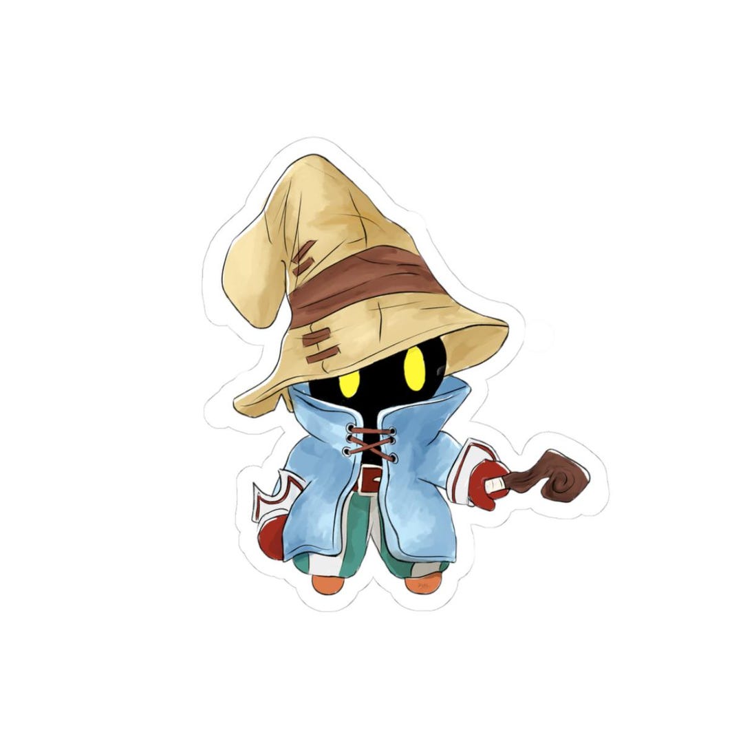 Chibi Vivi | Kiss-cut Sticker | World of Final Fantasy Style - Etsy