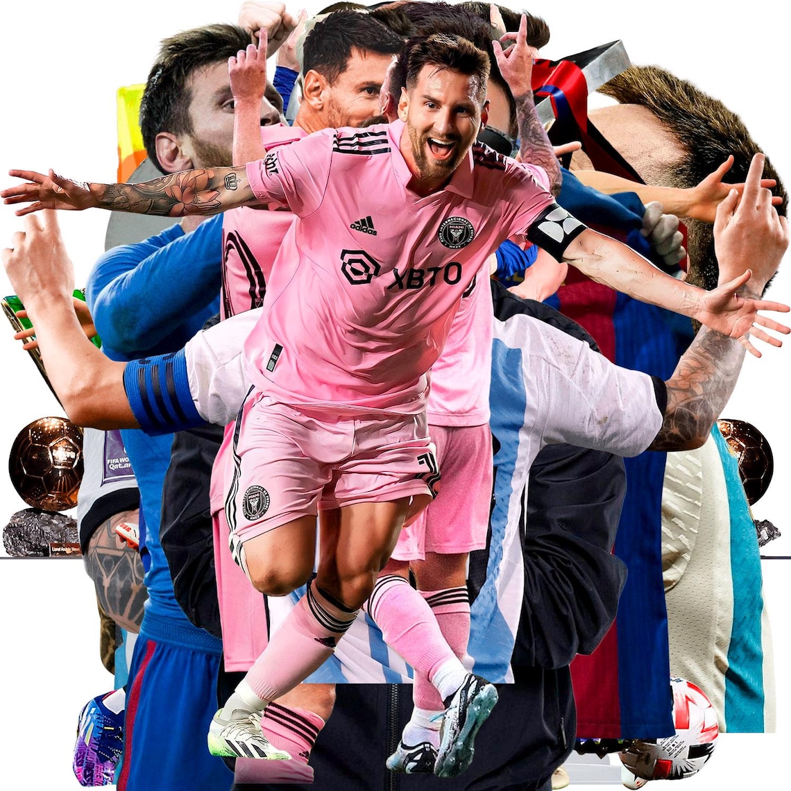 Lionel Messi PNG Collection – Digital Messi Stickers, Silhouettes, and ...