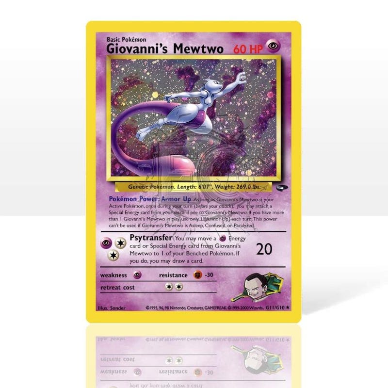 Giovanni Mewtwo Card - Etsy