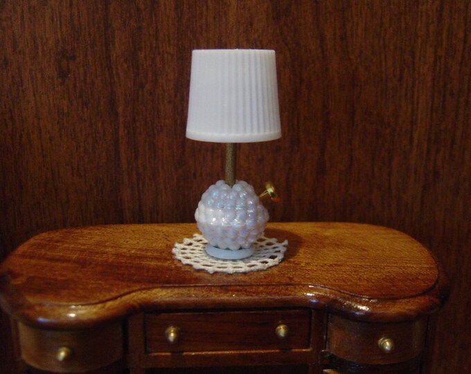 Dollhouse White Table Lamp Miniature One Inch Scale 1:12 - Etsy