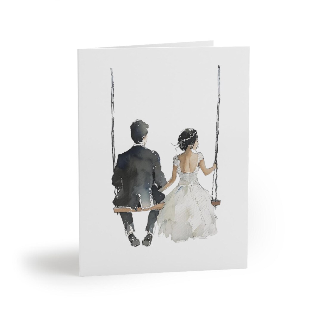 Wedding Card Set, Bridal Note Cards,engagement Card Pack, Bride and ...