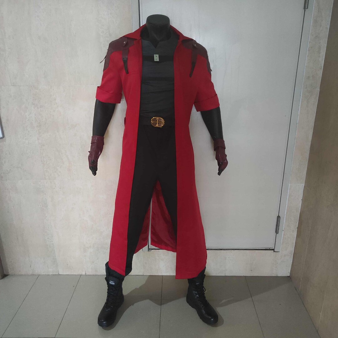 Handmade Dante Cosplay Costume - Devil May Cry Red Coat Cosplay Outfit ...