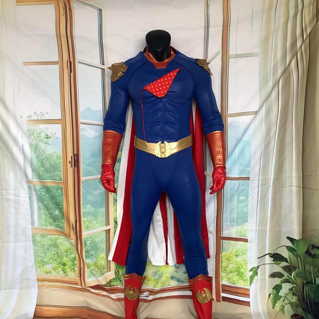 Homelander Cosplay Costume Suit the Boys Cosplay Outfit Top Version - Etsy