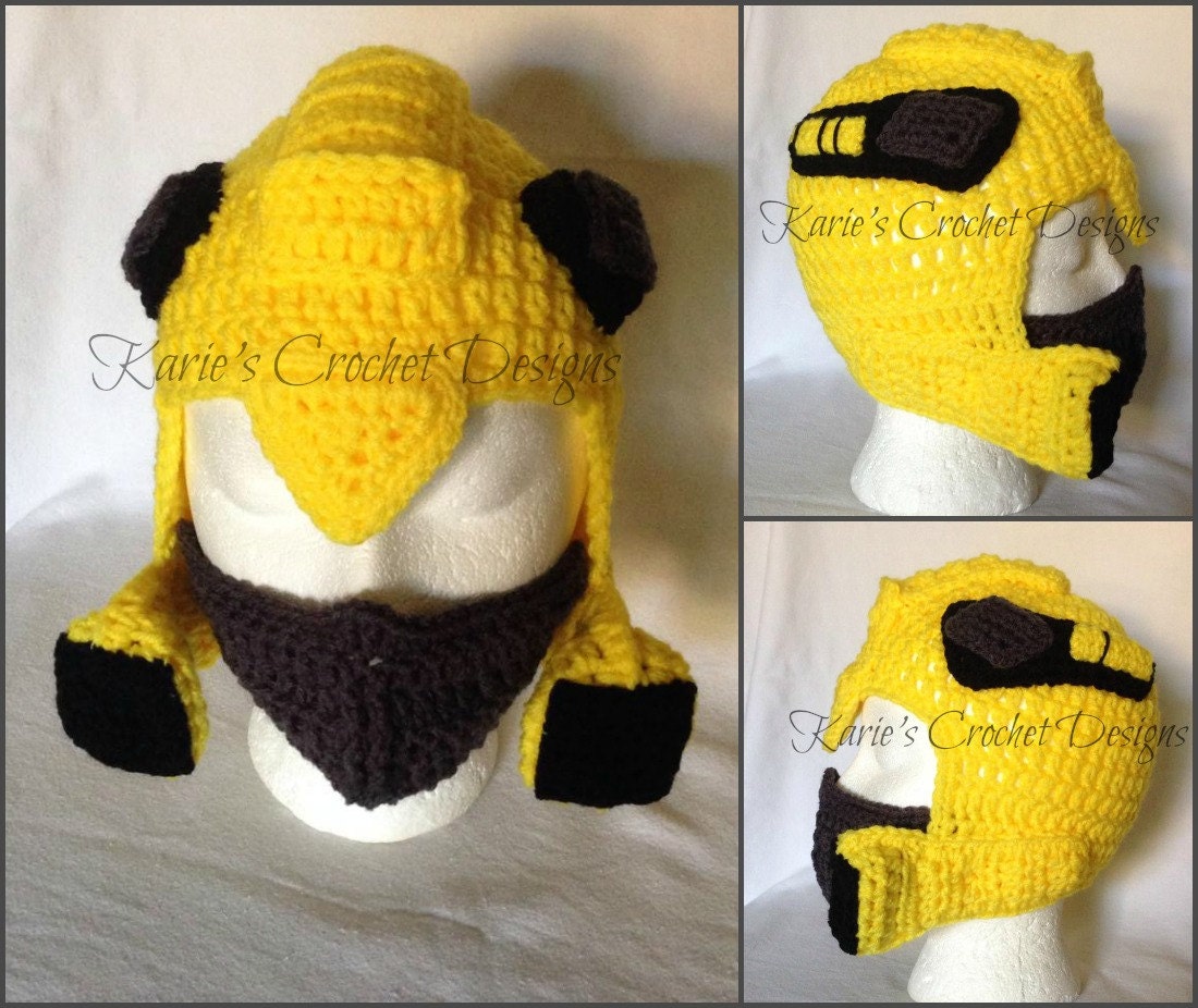 Transformers Bumblebee Photo Prop Handmade Crochet Hat Beanie Etsy