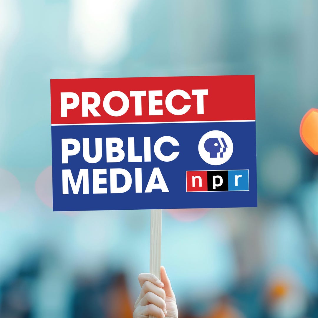 Protect Public Media 17x11 Protest Sign Printable | PROTEST Sign ...