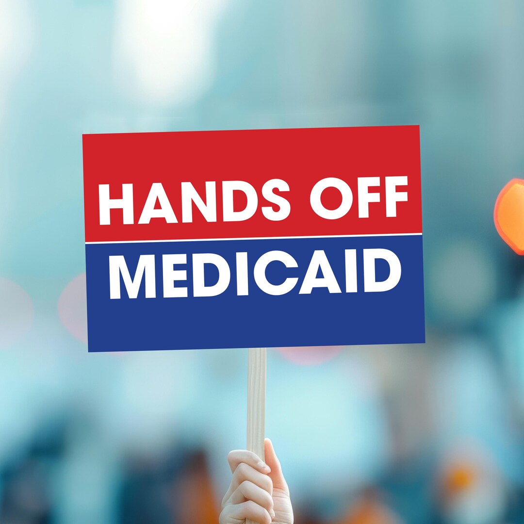 Hands off Medicaid | Printable | Large | 17x11 and 24x18 | Protest Sign ...