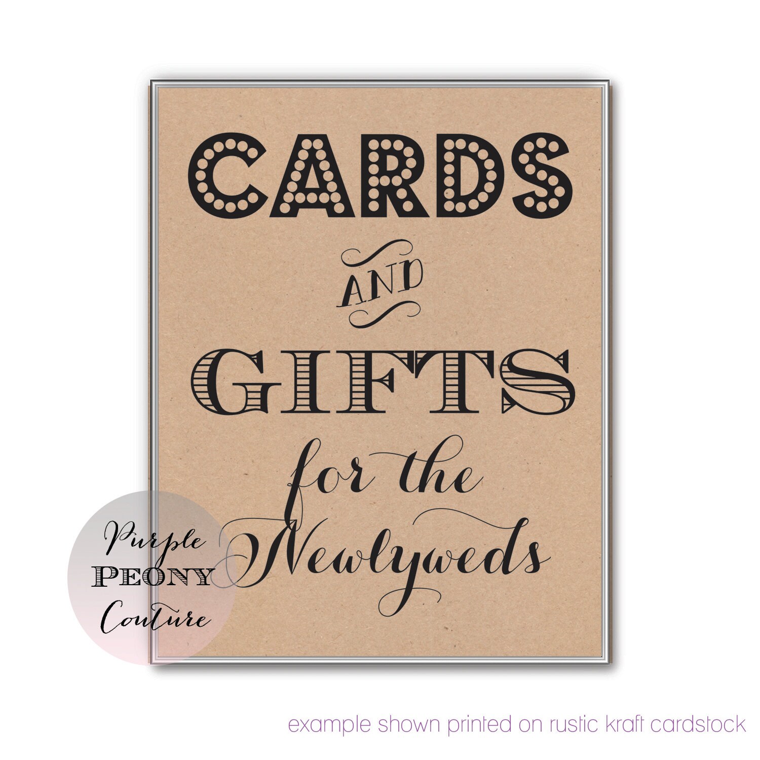 Printable Wedding Card and Gifts Table Cards Sign INSTANT - Etsy