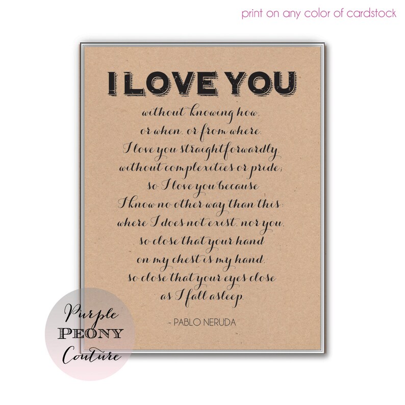 Wedding Sign Rustic Valentine's Day Decoration Love Printable Pablo ...