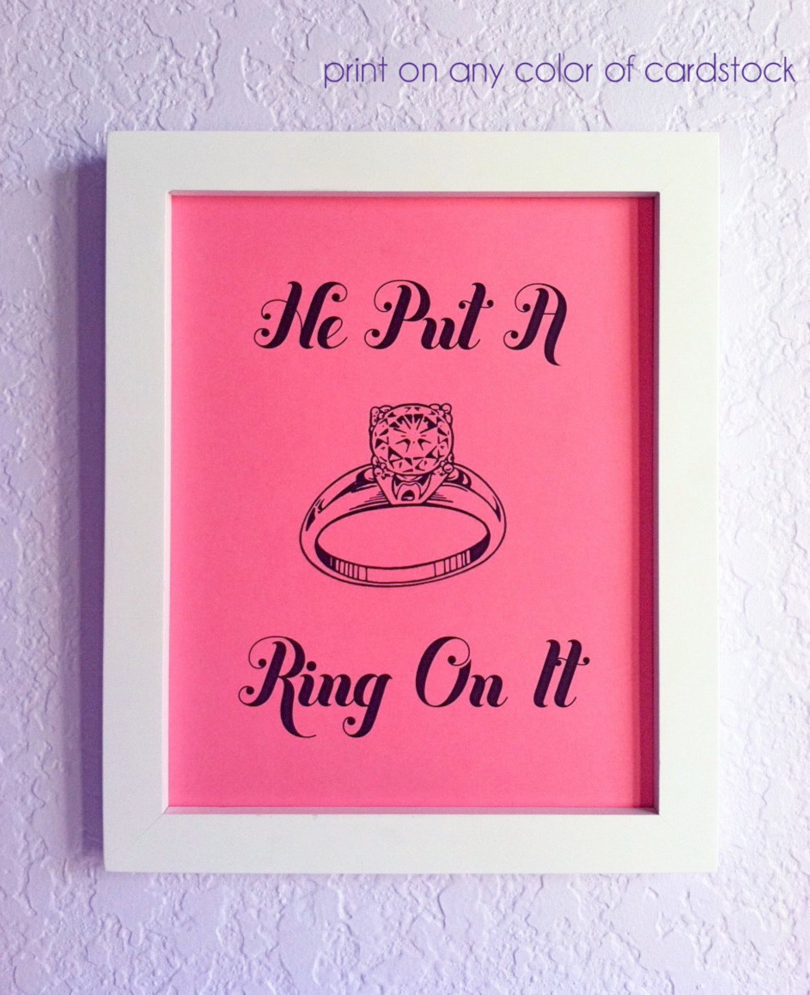 He Put a Ring on It Engagement Party Bachelorette Hens Night Decoration ...