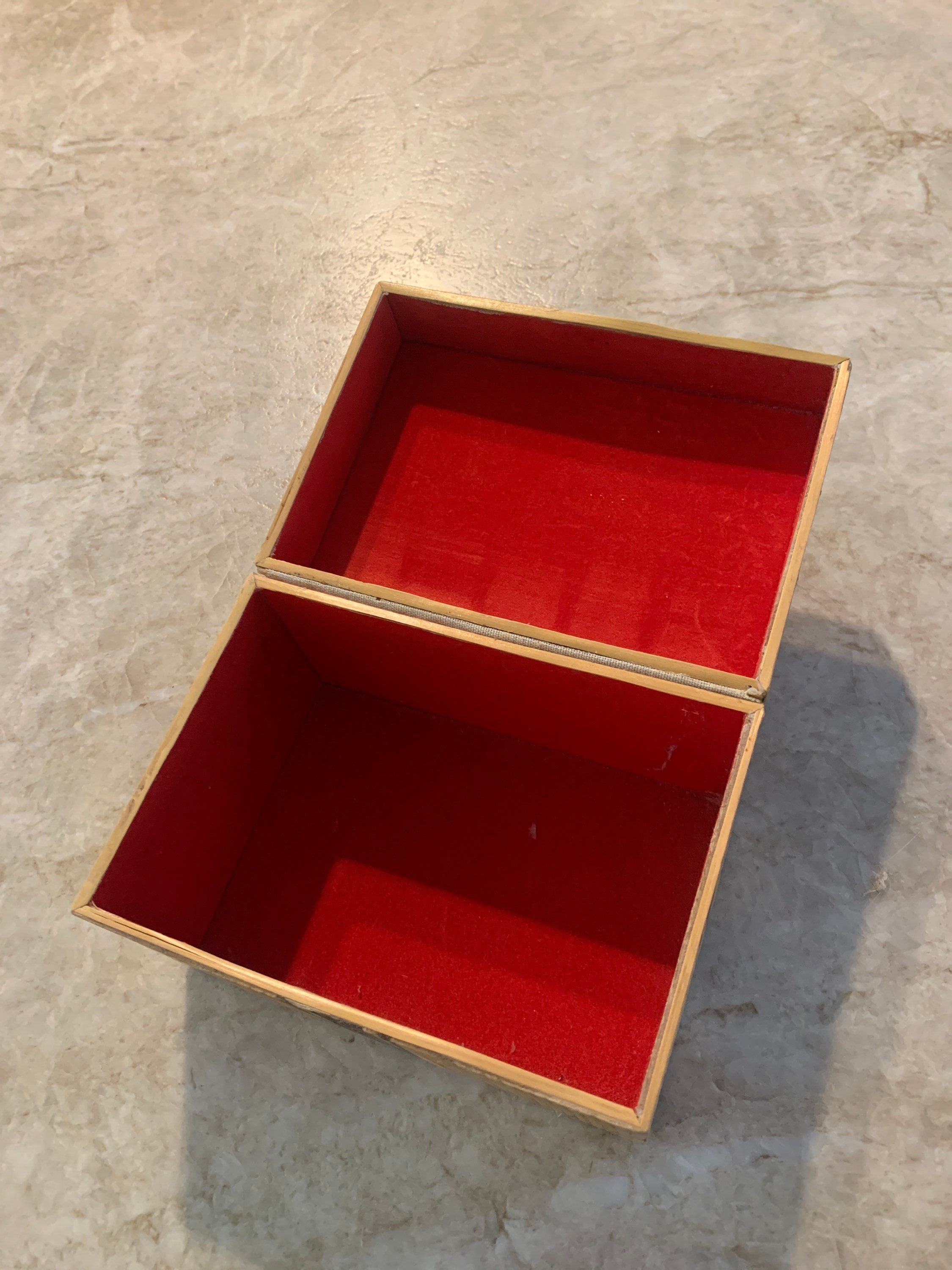 Vintage Matchstick Wood Bow Box - Etsy