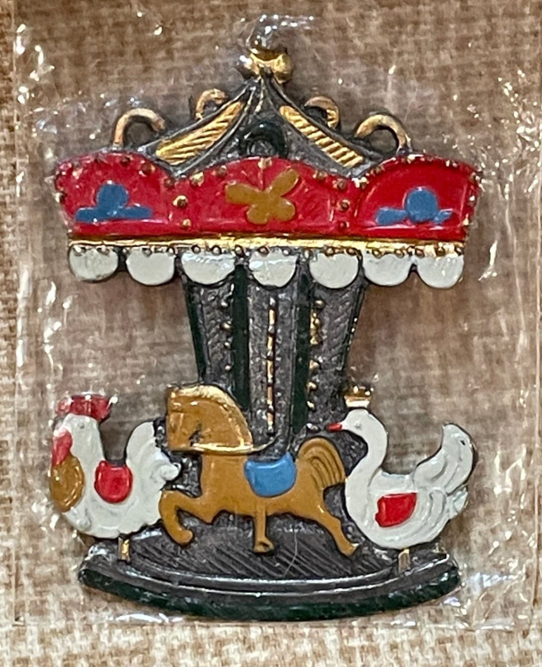 RARE Vintage Carousel Kuhn Zinn Pewter Ornament - Etsy