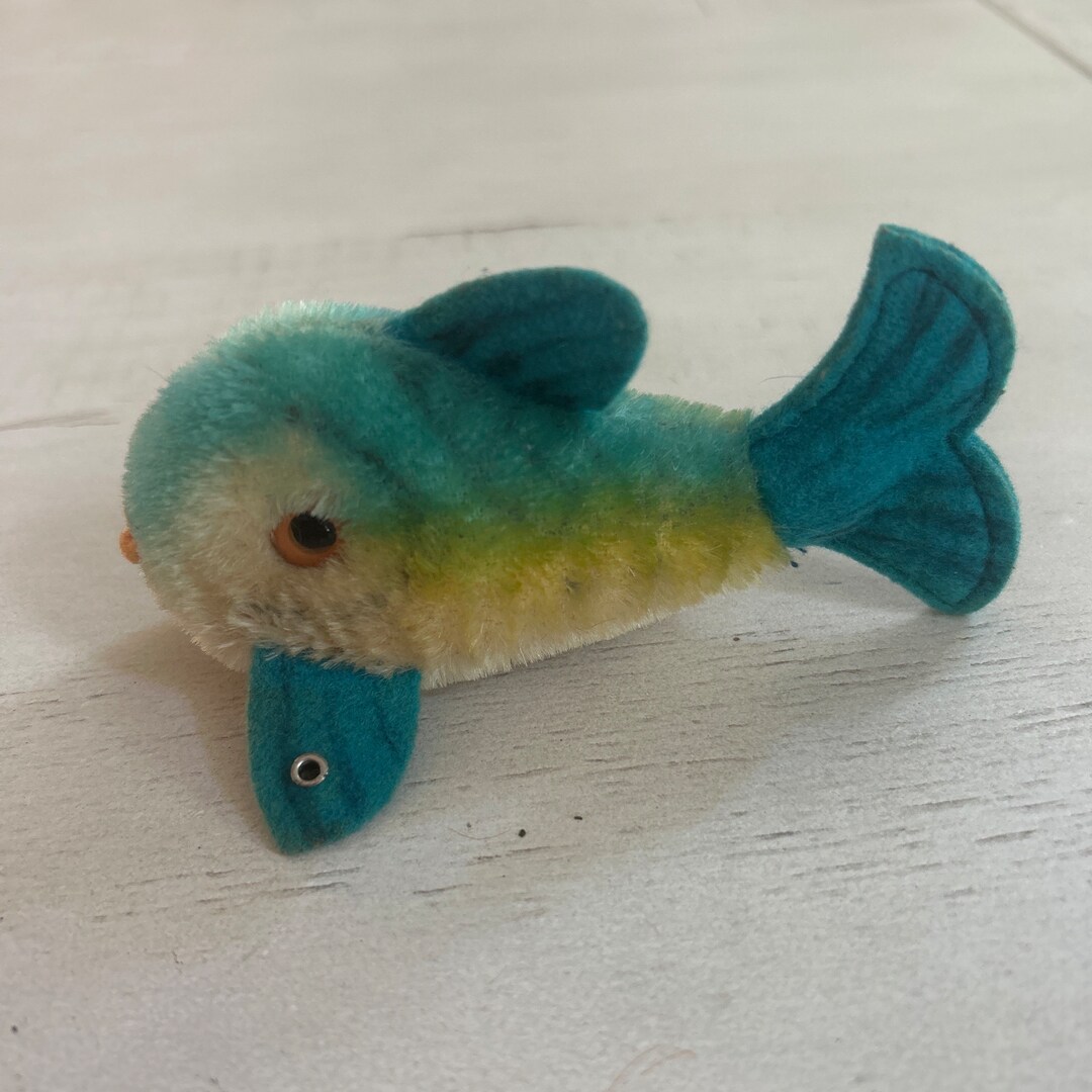 Vintage Mohair Steiff Fish - Etsy