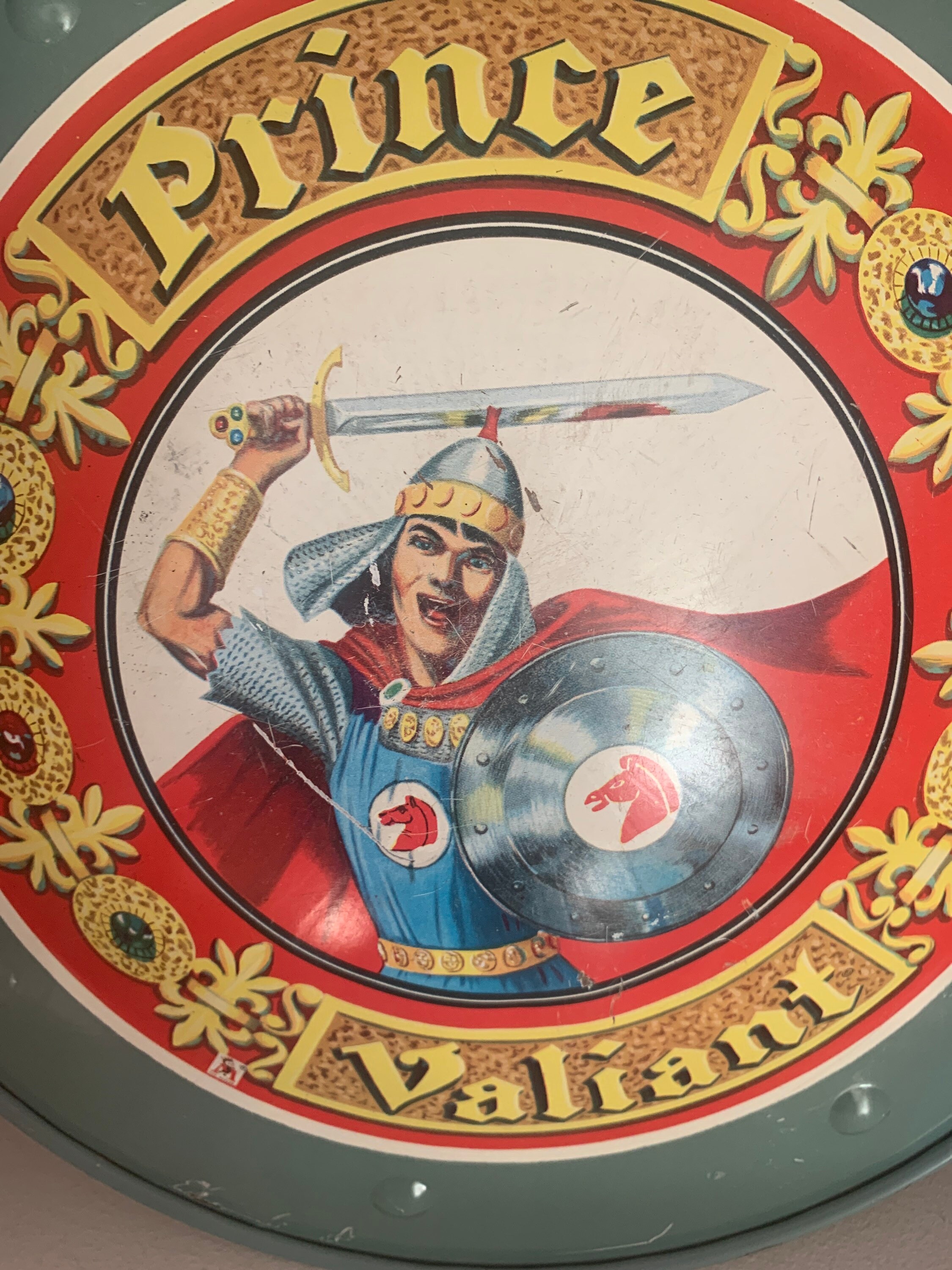 Vintage Tin Prince Valiant Shield - Etsy