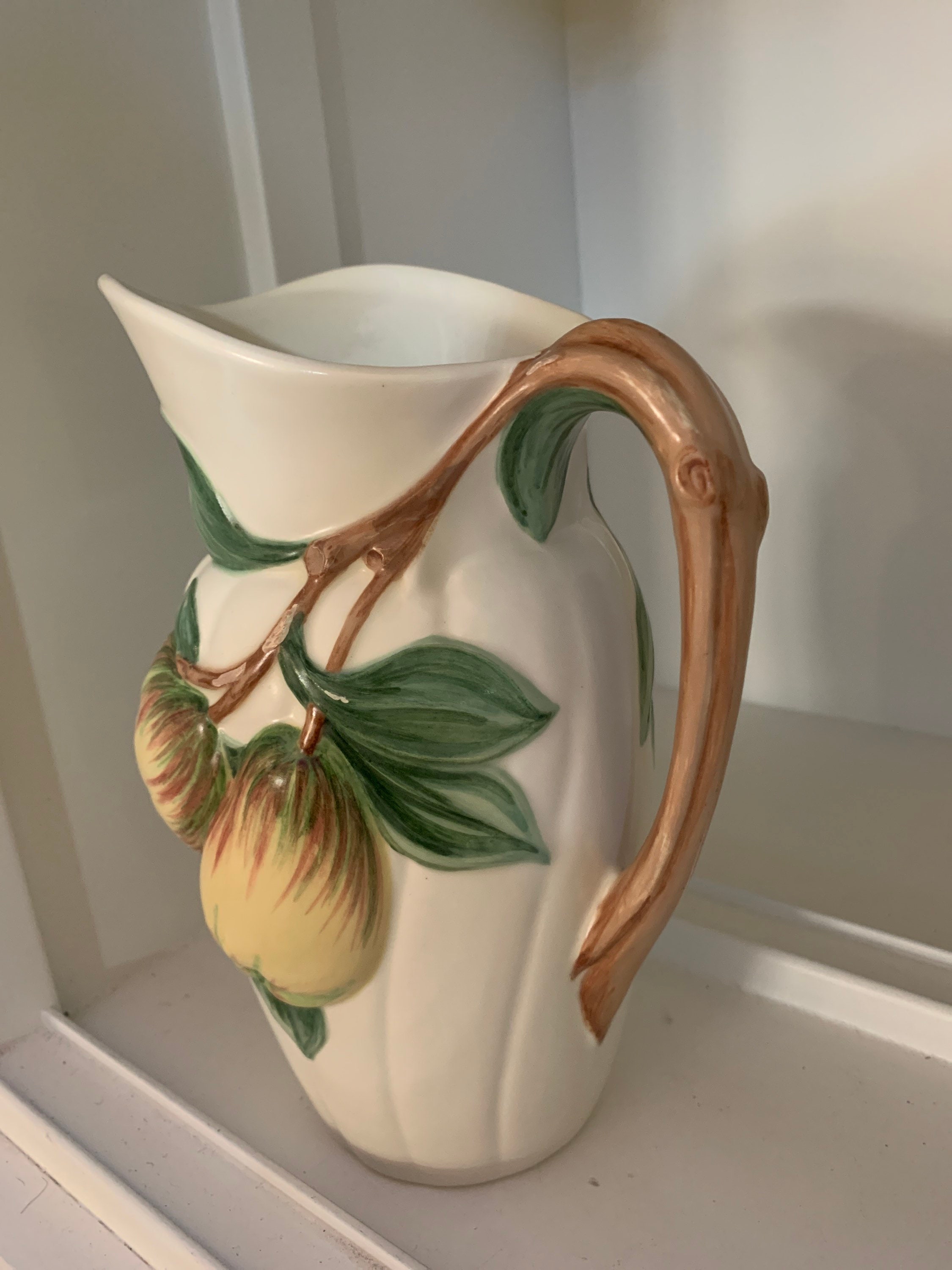 Vintage Green Apple Pitcher - Etsy