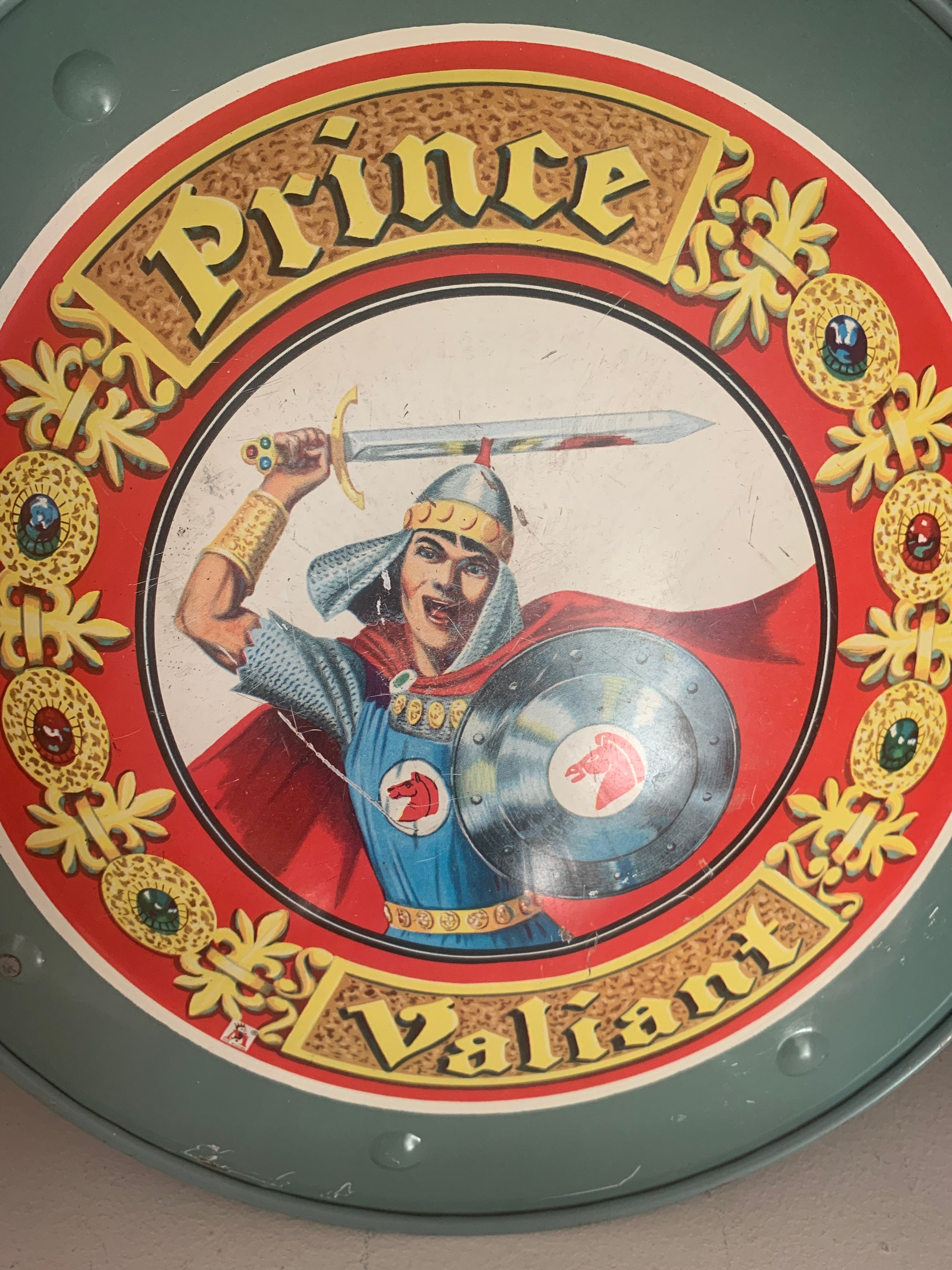 Vintage Tin Prince Valiant Shield - Etsy