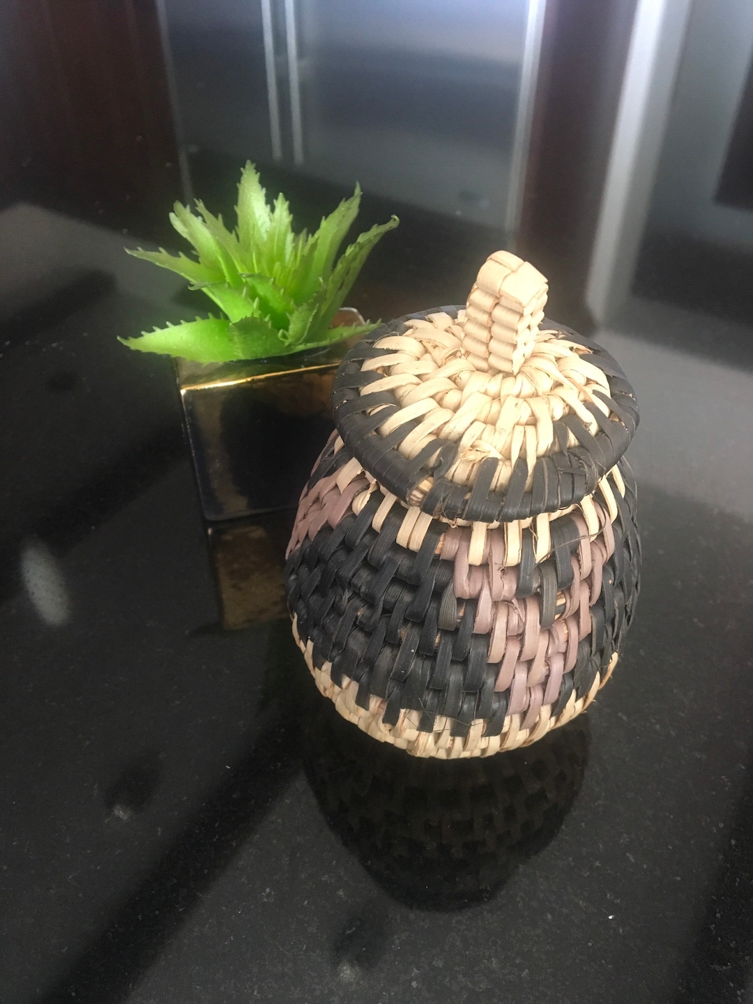 Small Handwoven Indian Basket - Etsy