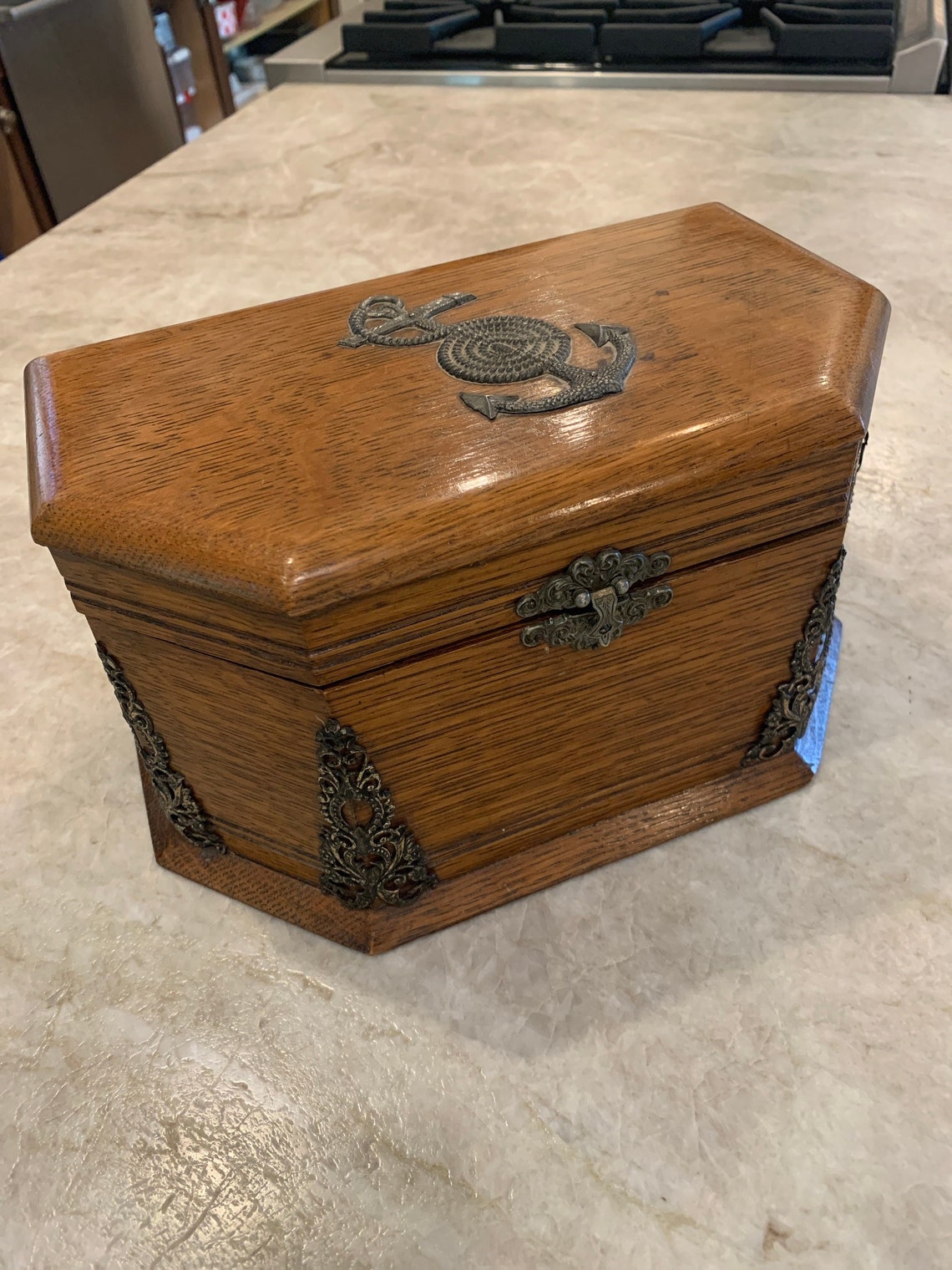 Antique Wooden Sailors Chest - Etsy