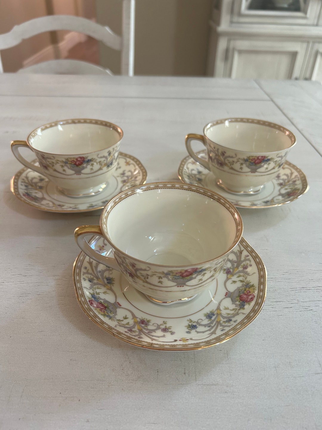 3 Vintage Baronet Duchess Cups & Saucers - Etsy