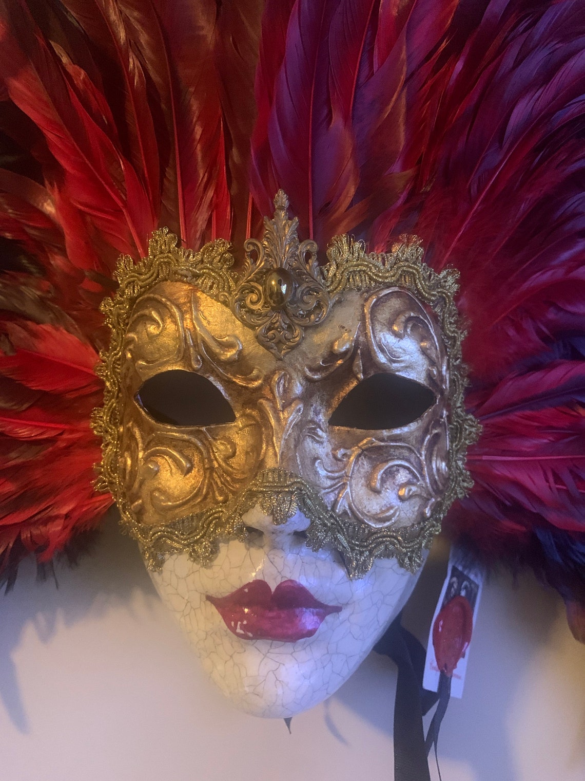 Fabulous Italian Feathered Mask - Etsy