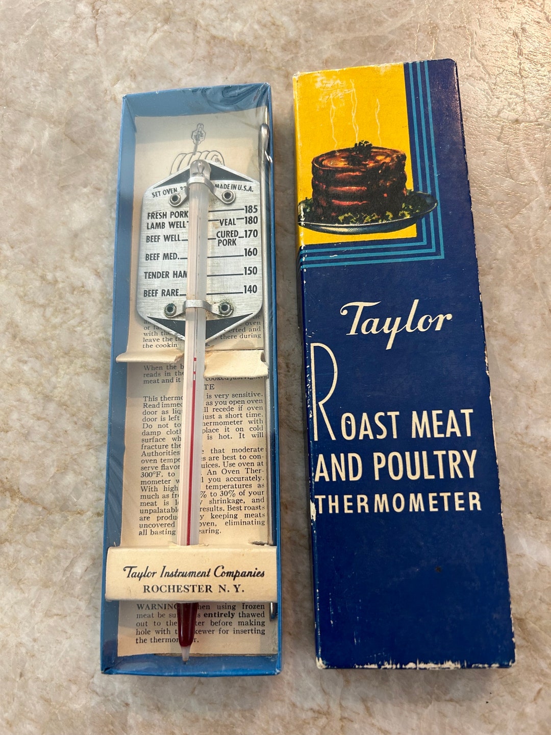 Vintage Taylor Meat Thermometer - Etsy
