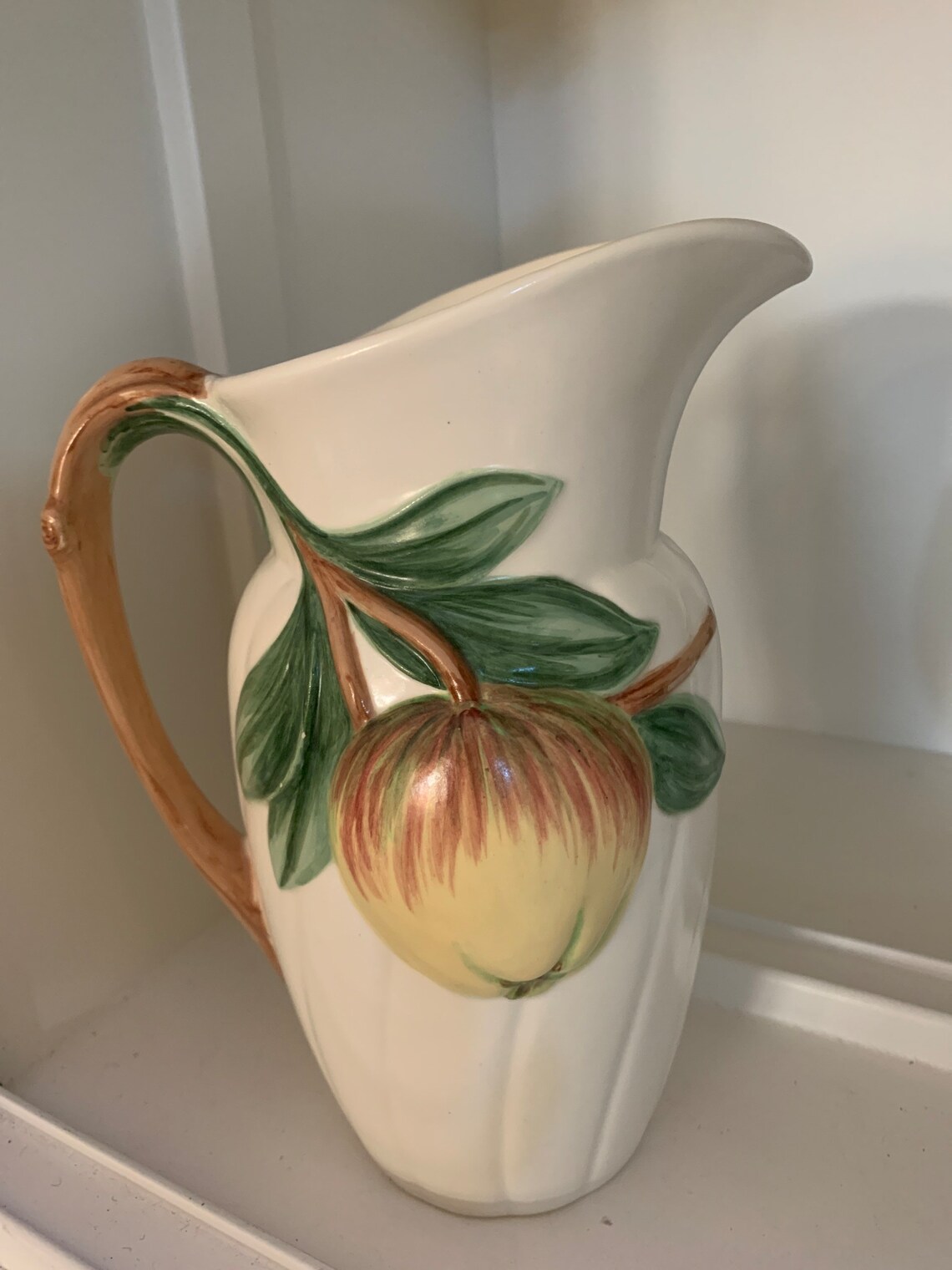 Vintage Green Apple Pitcher - Etsy