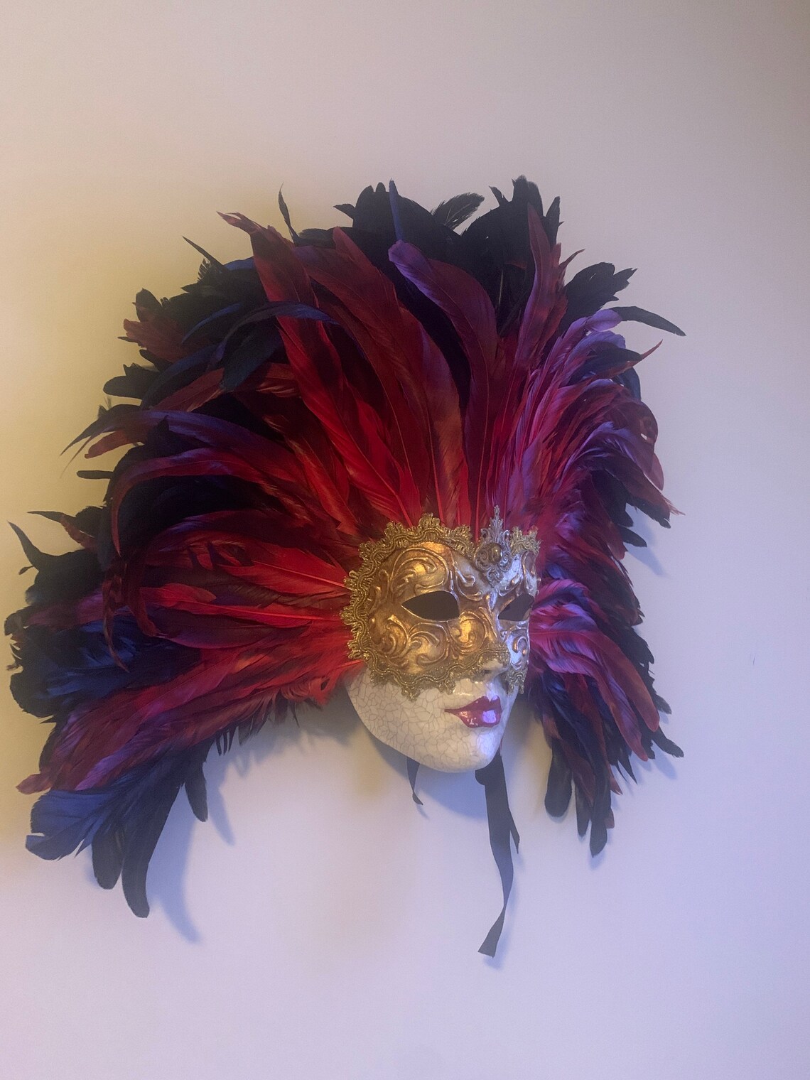Fabulous Italian Feathered Mask - Etsy