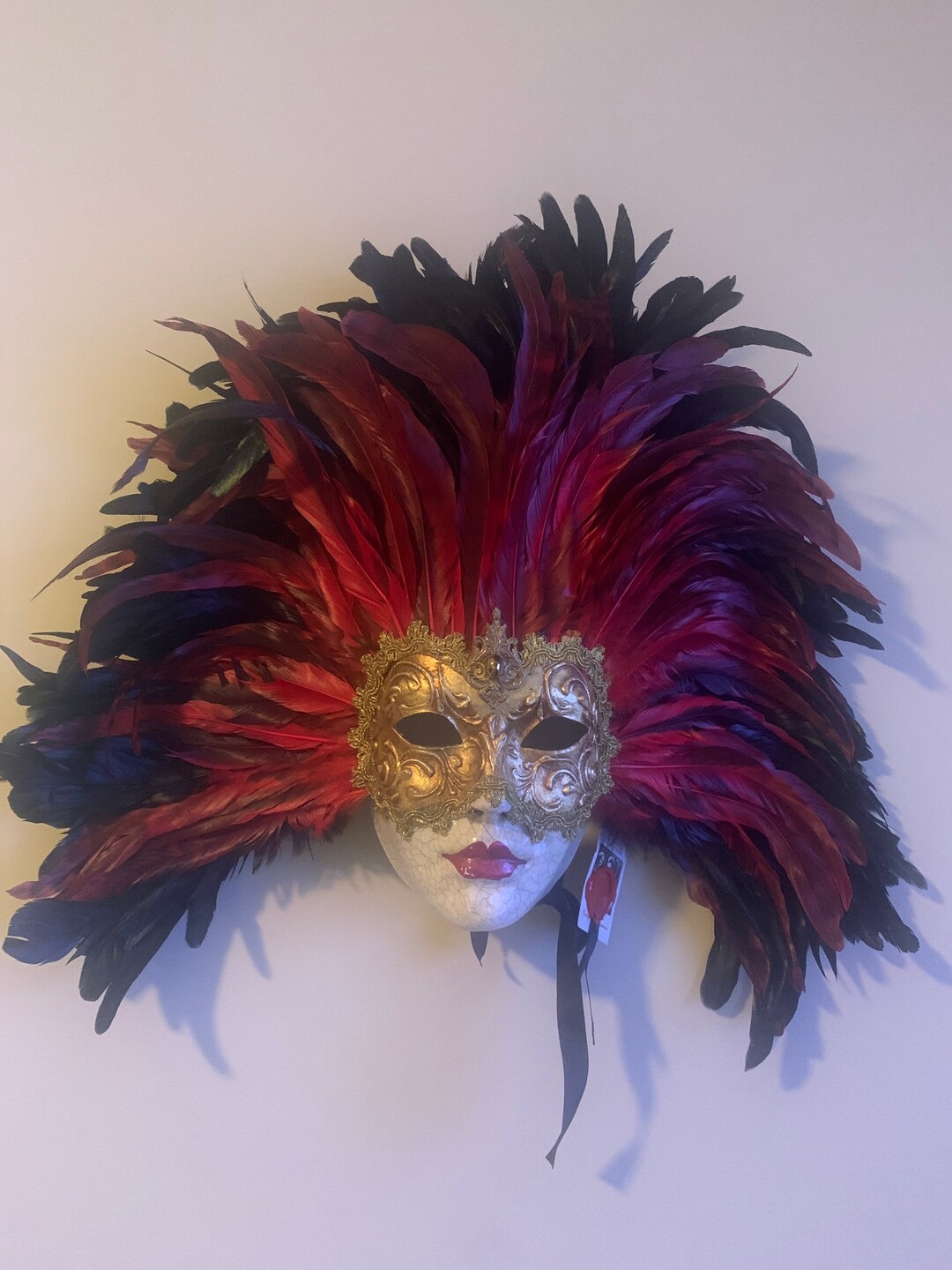 Fabulous Italian Feathered Mask - Etsy