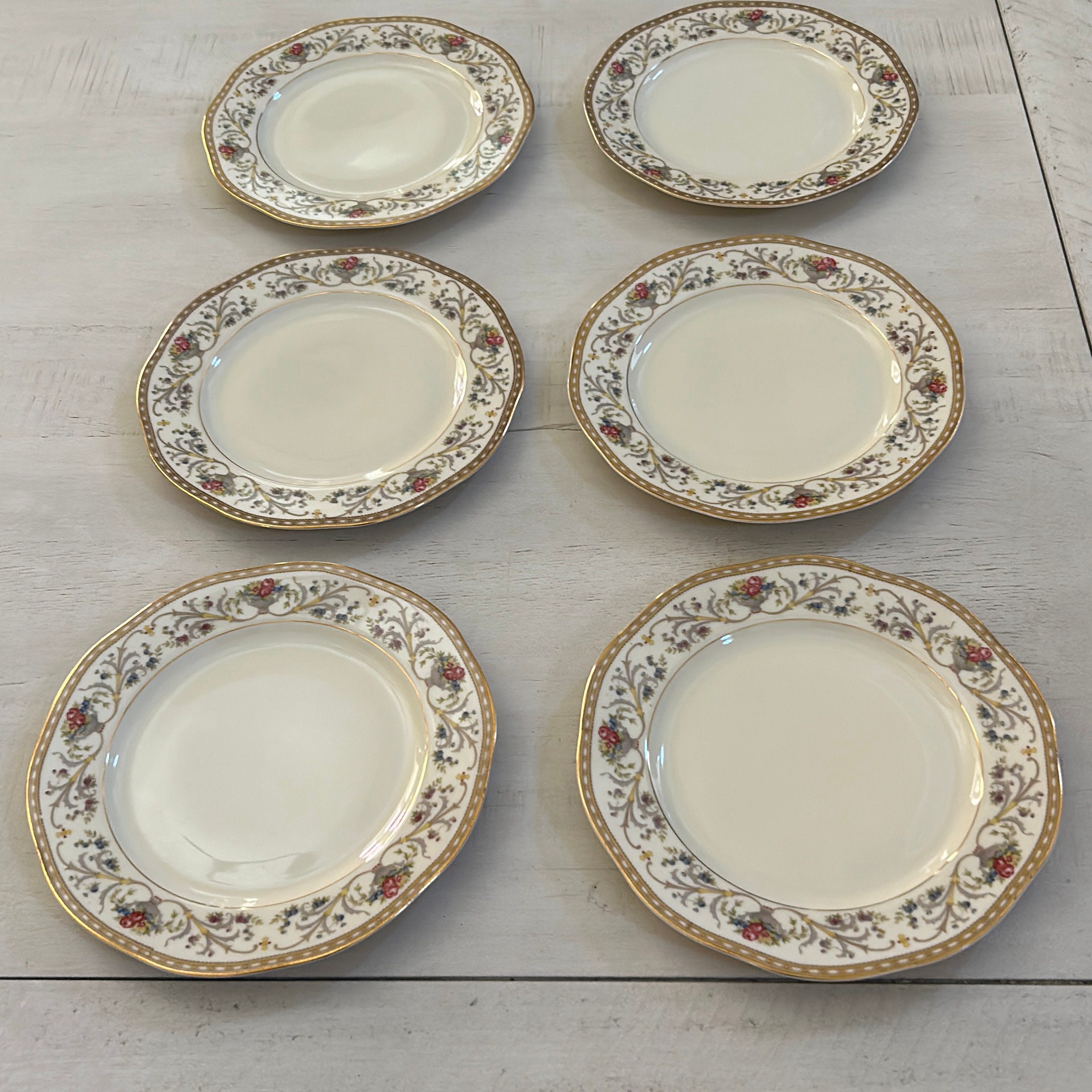 7 Vintage Baronet Duchess Salad Plates - Etsy