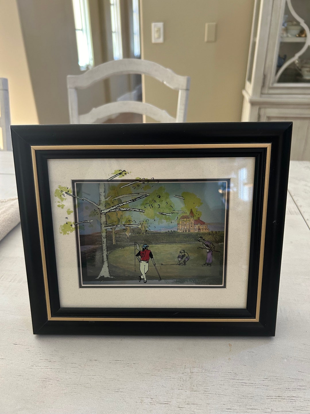 Framed 3 D Golf Vitreography - Etsy