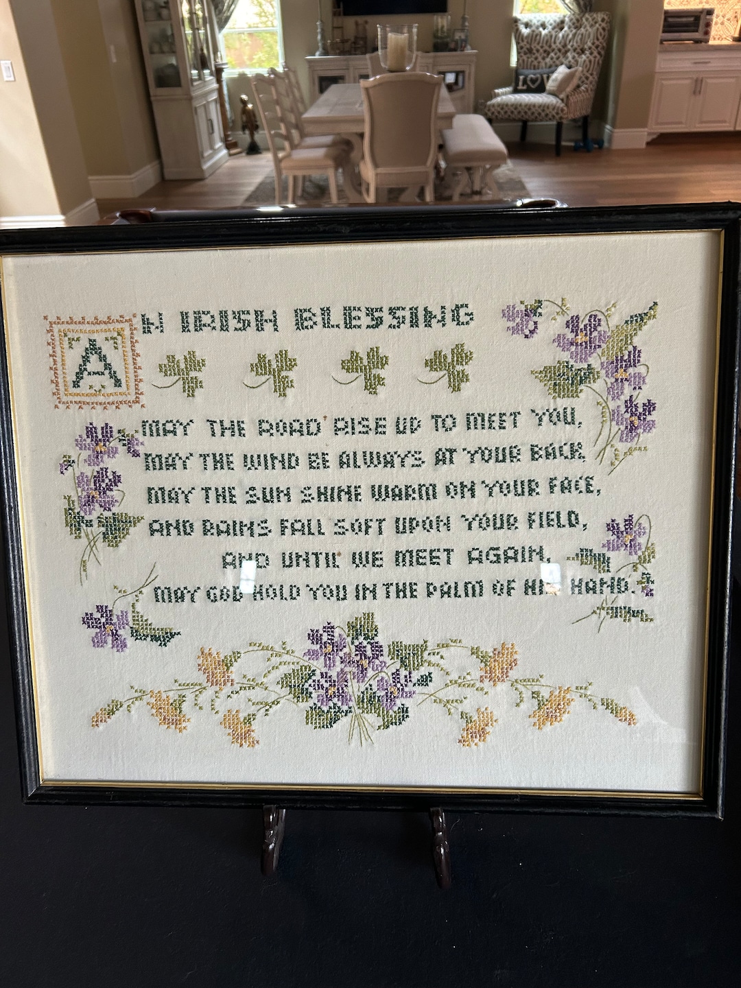 Vintage Irish Blessing Embroidered Sampler - Etsy