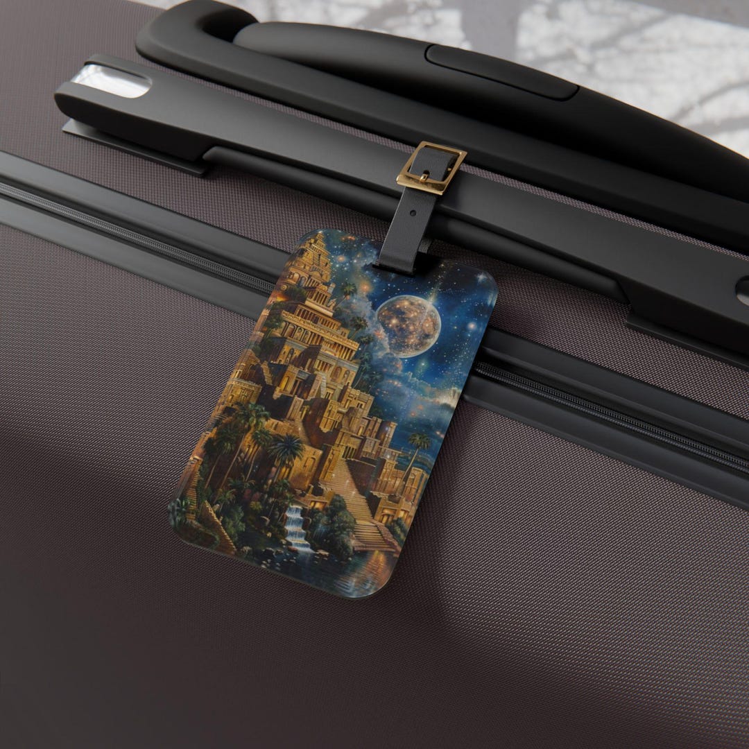 Babylonian Wonders Luggage Tag, Travel Accessory, Galaxy Design ...