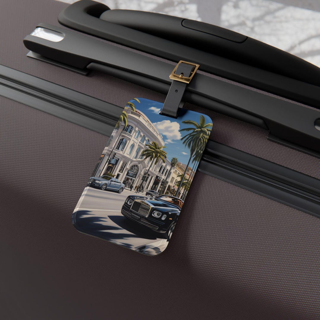 Rodeo Drive Luggage Tag With Luxury Car Design, Travel Accessories ...
