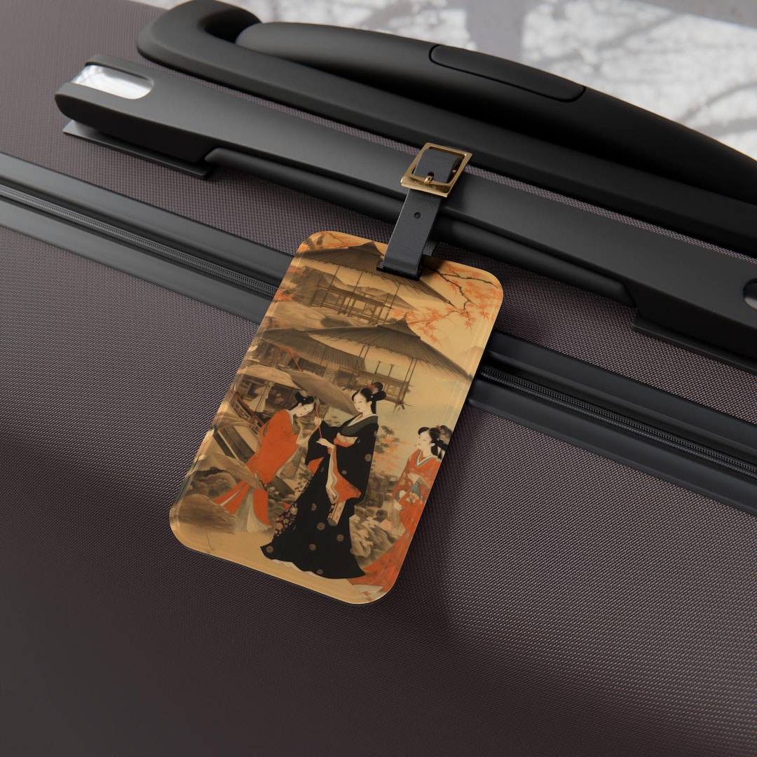 Edo Period Japan Luggage Tag, Travel Accessory for Explorers, Suitcase ...